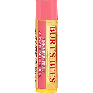 Burt's Bees Lip Balm - Pink Grapefruit, Lip Moisturizer With Responsibly Sourced Beeswax, Tint-Free, Natural Origin Conditioning Treatment, 2 Tubes, 0.15 oz.
