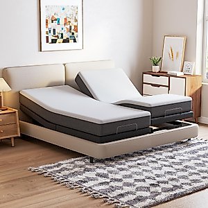 BMBMT Adjustable Bed Frame Twin XL, Adjustable Bed Base for Stress Management, Zero Gravity Base, Head and Foot Incline, Anti-Snore, Memory Pre-Sets