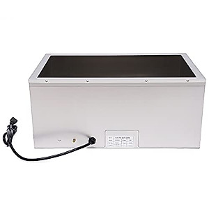 Electric Commercial Food Soup Warmer 4 Pans Canteen Buffet Steam Heater Stainless Steel with Temperature Control, Buffet Food Warmer for Catering and Restaurants Use