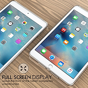 iCoverCase for iPad Mini 4 Case, Ultra-Thin Silicone Back Cover Clear Plain Soft TPU Gel Rubber Skin Case Protective Shell for iPad Mini 4 7.9" (Clear)