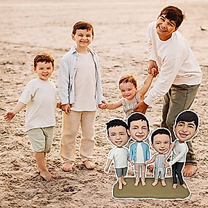 Mydedor Custom Bobbleheads Figurine Customized Doll Birthday Gifts for Family, Bobble Head Figures Handmade Personalized Gift for Bestfriend Wedding Anniversary with Photos 6"