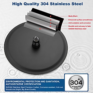 Matte Black Round Rainfall Shower Head 10 Inch Stainless Steel Ultra Thin Design High Pressure