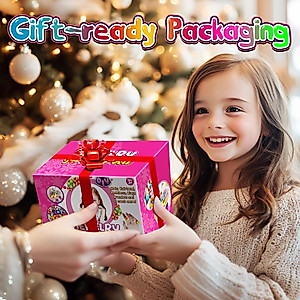 FUNZBO 520+ Snap Pop Beads - Beads for Bracelets Jewelry Making Kit, Arts and Crafts Supplies for Kids, Toys for Girls Age 3 4 5 6 7 8 Years Old Birthday Easter Holiday Valentine Gift