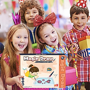 Water Marbling Paint Drawing Kit for Kids 8-12, Arts & Crafts for Girls & Boys Ages 4-8, Ideal Easter Birthday Gifts Christmas Toys for Girls & Boys Ages 4 5 6 7 8 9 10 11 12 Year Old (12 Colors)