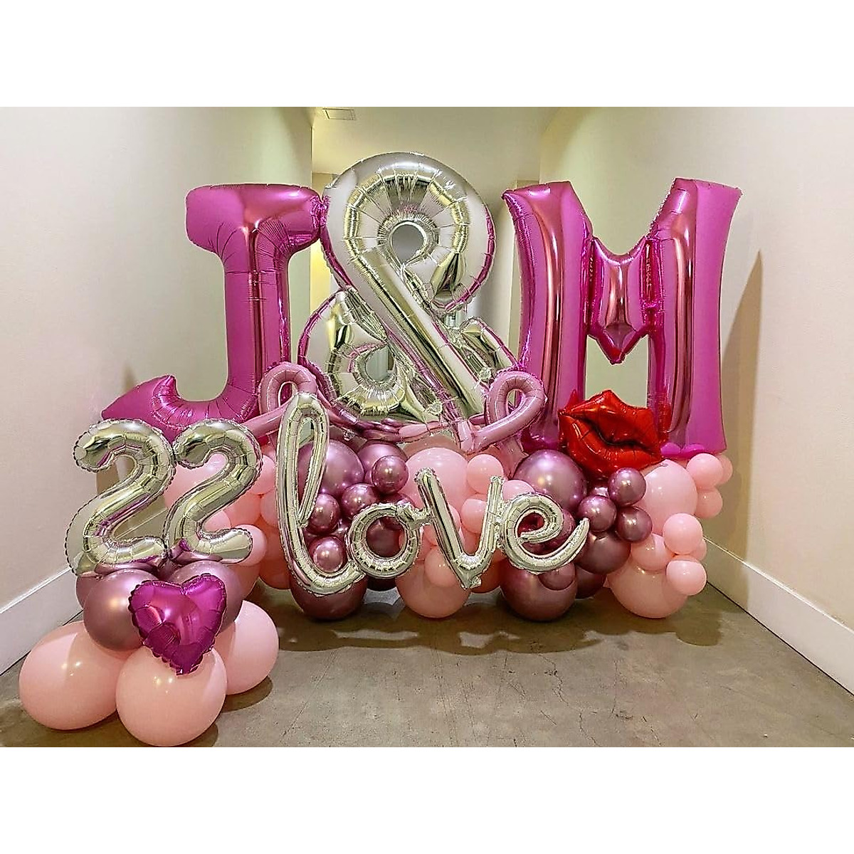 40 Inch Large Hot Pink Letter T Balloons Alphabet T Letter Balloons Foil Mylar Letter A Balloons for Birthday Party Anniversary New Year Graduation Wedding