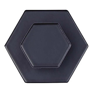 Canarm ATALEE MBK Robe Hook - Elegant Matte Black Aluminum, 2.75" W x 2.375" H, Stylish & Sturdy Wall-Mount Hook for Bathrooms and Bedrooms