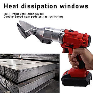 Electric Metal Scissors, Multipurpose Comfortable Grip Electric Metal Cutter Shear for Iron Sheet Cutting for Steel Cutting(U.S. regulations)