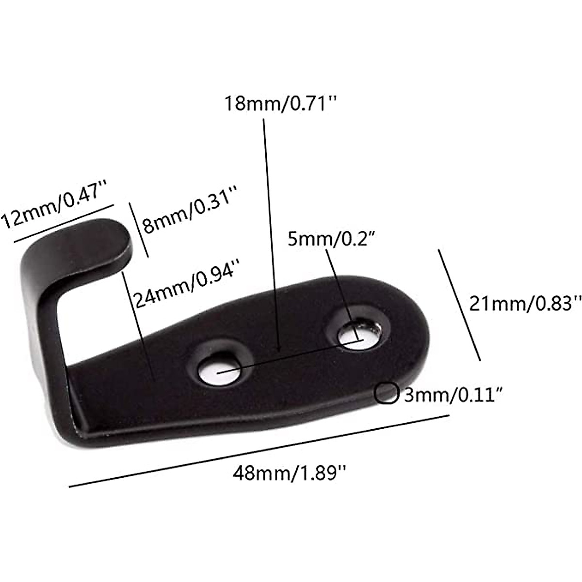 Deezio Backpack Hooks for Wall Bathroom Garage Hooks SUS304 Stainless Steel Towel Purse Robe Hooks Wall Mounted (10 Pack)