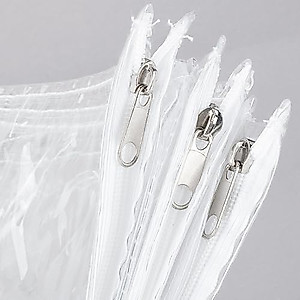 Soro Essentials- Durable Clear Plastic Cover for 20 Tier Commercial Kitchen Bun Pan Sheet Rack – 28” x 23” x 61” Heavy Duty Plastic Sheet Pan Rack Cover with Zippers