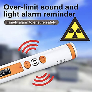 Geiger Counter, Personal Radiation Detector Nuclear Dosimeter Emf Radiation Meter Nukalert Micro Beta Gamma X Ray Radiation Monitor GM Tube Device Meter for Home Thyrosafe Uranium Survival Gear