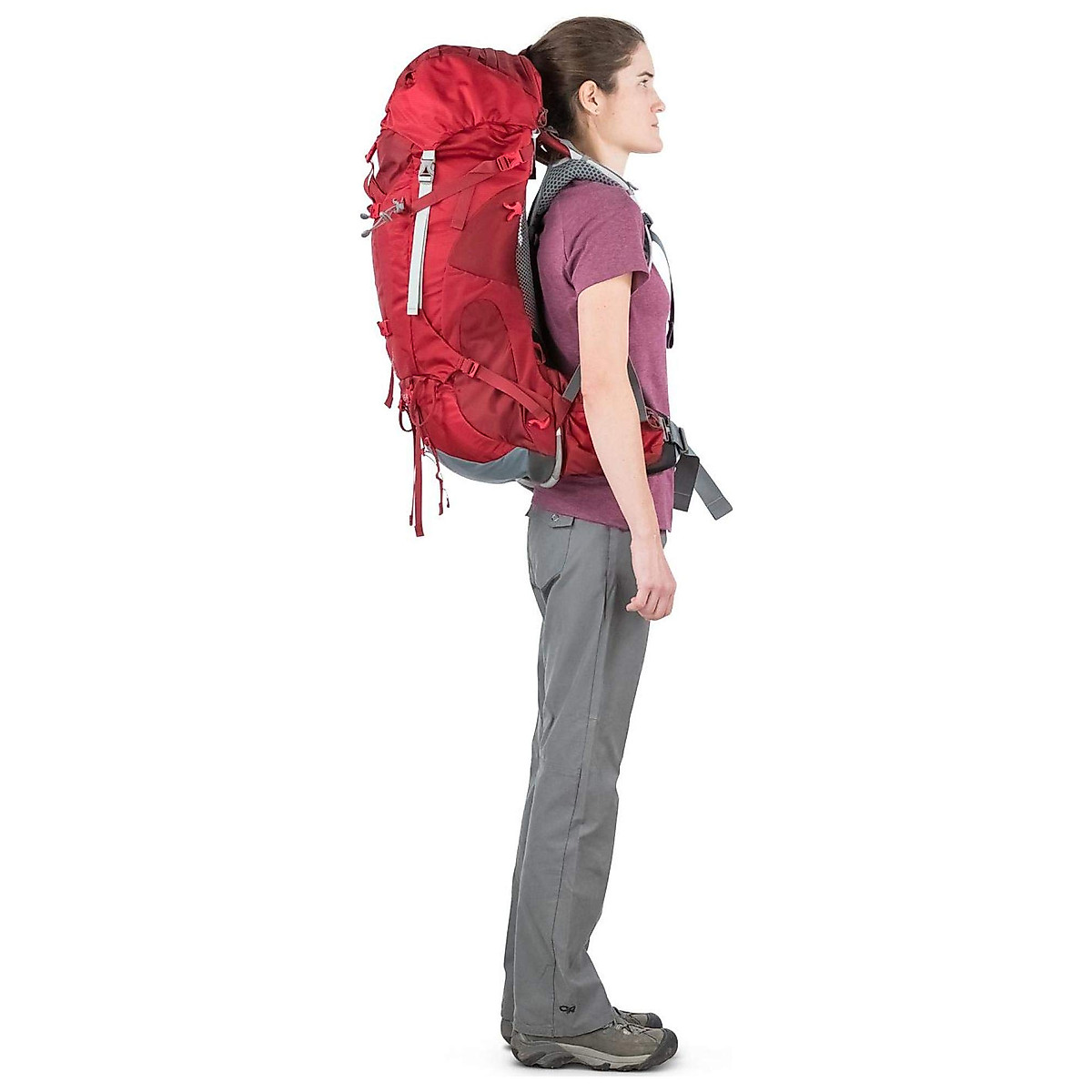 Osprey Packs Women's Ariel AG 65 Backpack, Picante Red, Large