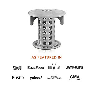 SinkShroom The Revolutionary Sink Drain Protector Hair Catcher/Strainer/Snare, Gray