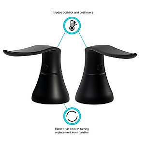 Dura Faucet Elegant Style Lever Handles - Matte Black