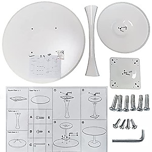 Modern Round Table - 31.5'' Round White Kitchen Table with MDF Table Top, Modern Table Top Tulip Table Round Kitchen Table for Kitchen, Dining Room and Living Room