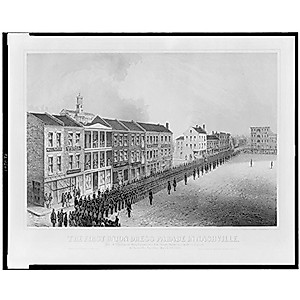 1862 Photo The First Union dress parade in Nashville. The 51st Regiment Ohio volunteers, Col. Stanly Mathews on dress parade in Nashville, Tuesday, March 4th 1862 / sketched by A.E. Mathews, 31st Regt