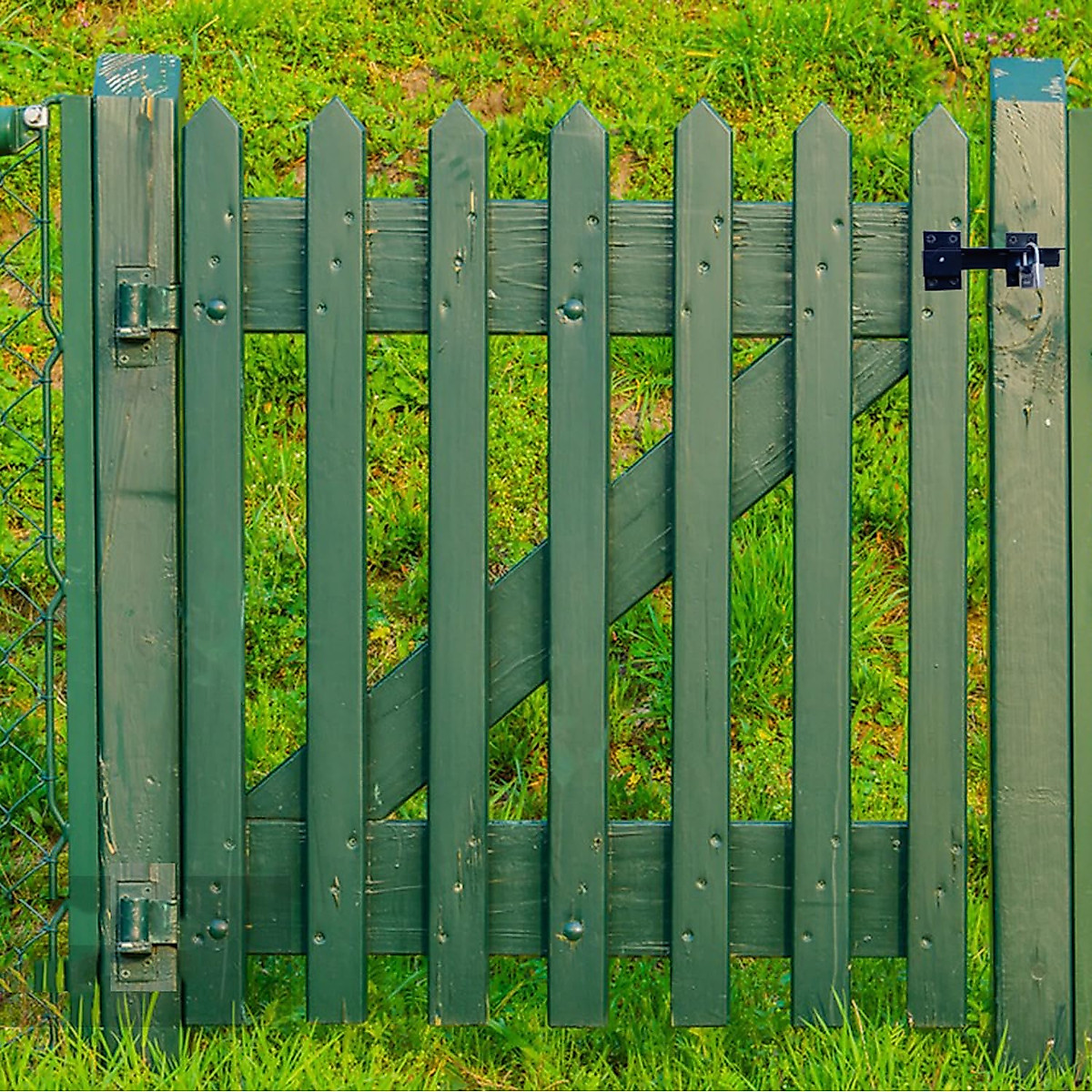 VANROUG Flip Gate Latch Lock with Padlock Hole, Aluminum Alloy Adjustable Door Latch Barn Door Lock Fence Door Lock Latch for Outdoor Gate, Barn Door, Shed, Garage, Yard (1)