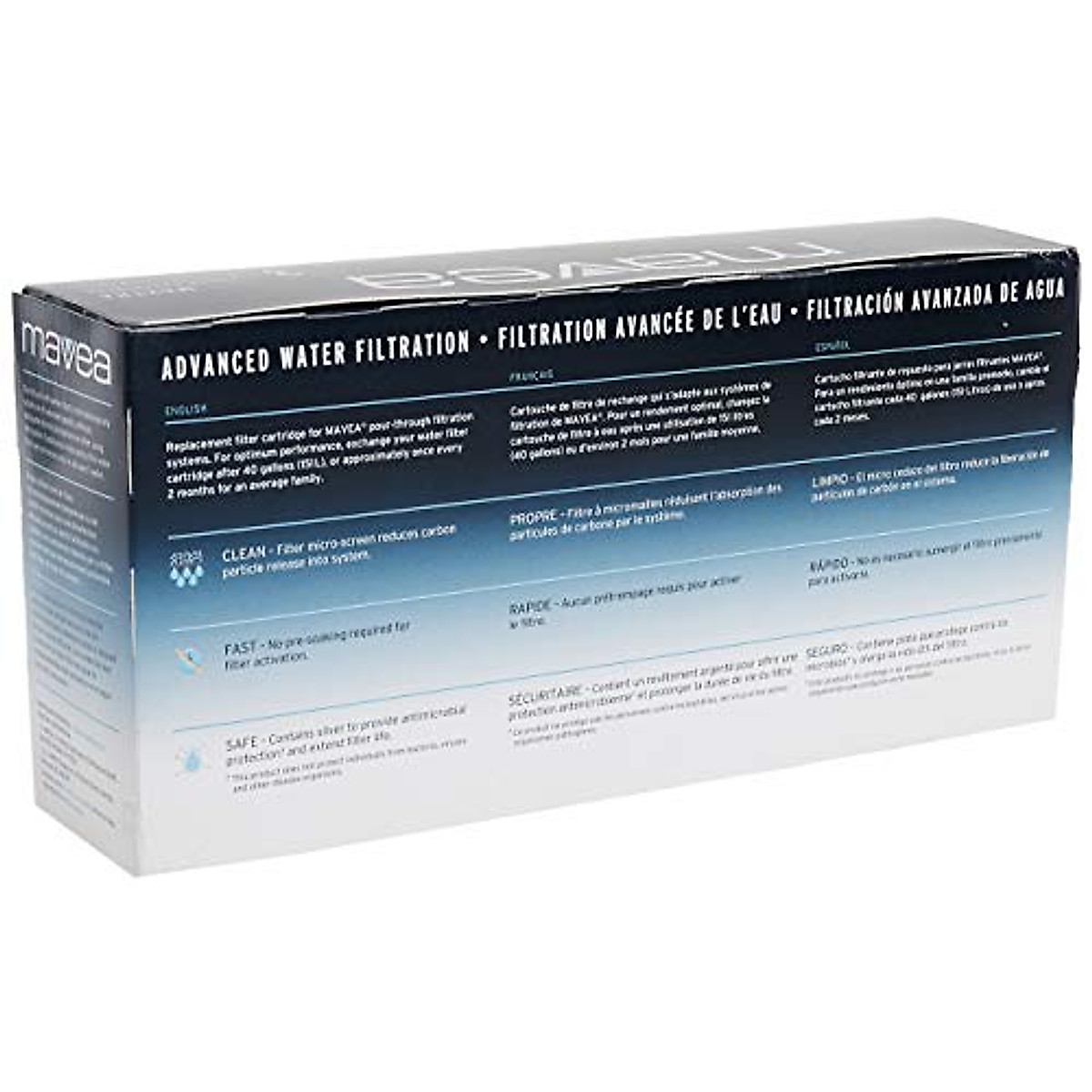 Mavea, Filter Crtrdge, Max, Refill, 10/3 Ct