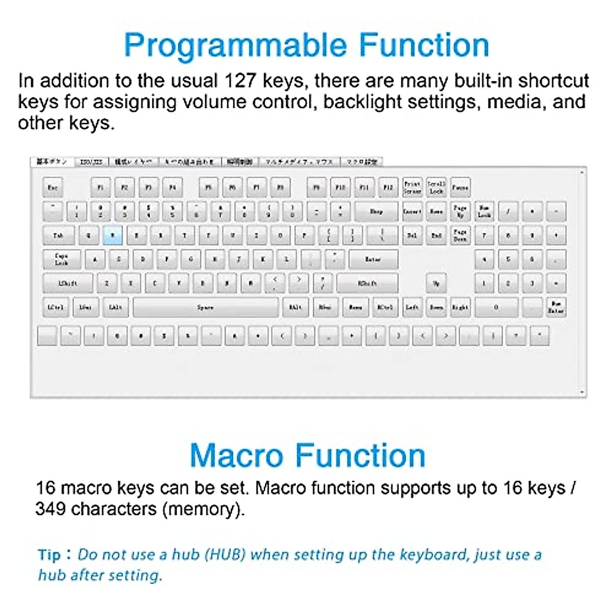 Koolertron One Handed Macro Mechanical Keyboard, Portable Mini One-Handed Mechanical Gaming Keypad 23 Fully Programmable Keys (RGB Backlit/Blue switches)