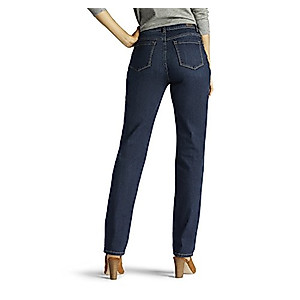 Lee womens Classic Fit Monroe Straight-leg Jeans, Ellis, 12 US