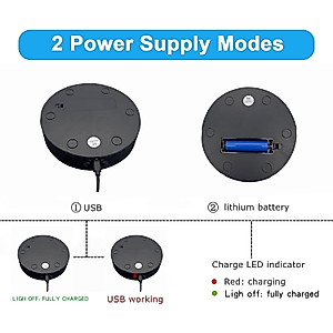 Qinmay 360-Degree Rotating Display Stand, 360 Degree Photography Turntable with Remote Control,5 PVC Backgrounds,Battery/USB Power Supply for Product Photography Display