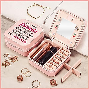LEJIAJINW Friends Friendship Gifts for Women Female, Gifts for Bestie Best Friend, Friendship Birthday Gifts Ideas, Appreciation Gifts for Friends Jewelry Box, Travel Jewelry Case Organizer