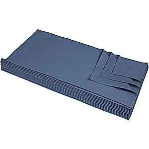 CleanAide® Suede Microfiber Cloth Towel, 16 by 16 Inches, Blue, 12 Pack