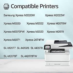 greencycle 4 Pack Compatible Toner Cartridge Replacement for Samsung MLT-D111S MLTD111S MLT111S 111S 111L Black Compatible with Xpress SL-M2020W M2020 M2070W M2070 M2022W 2022W M2024W Printer