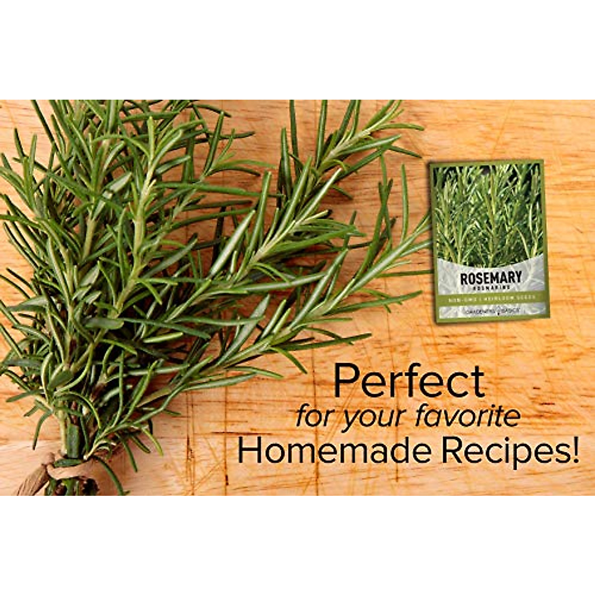Rosemary Seeds for Planting - It is A Great Heirloom, Non-GMO Herb Variety- Great for Indoor and Outdoor Gardening by Gardeners Basics