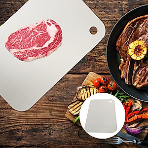 UPKOCH Chopping Tray Stainless Steel Stainless Steel Cutting Stainless Steel chopping board choppinng block stainless steel board Board for Baby Heavy Duty Chopping Board