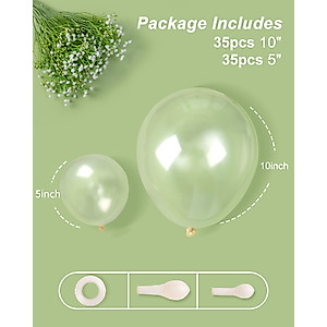 MOMOHOO Clear Balloons Transparent Balloons - 70Pcs 10inch/5inch Clear Bubble Balloons Birthday Party Balloons, Premium Latex Ballons, Clear Balloons Different Sizes for Baby Shower Party Supplies