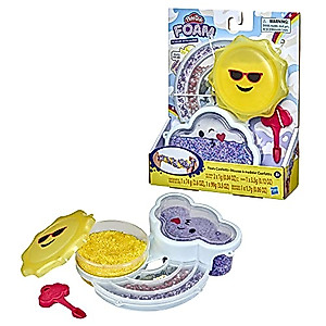 Play-Doh Foam Confetti Mixing Kit, Scented Tactile Toy for Kids 4 Years and Up with Add-in Beads and Charms, Non-Toxic