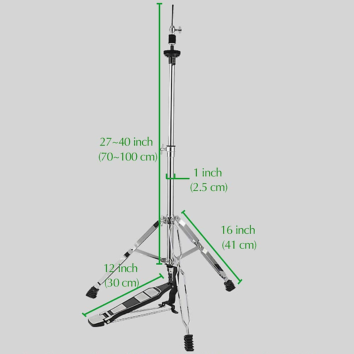 Luvay Hi-Hat Stand, Double Braced 3-Leg Lightweight (5lb)