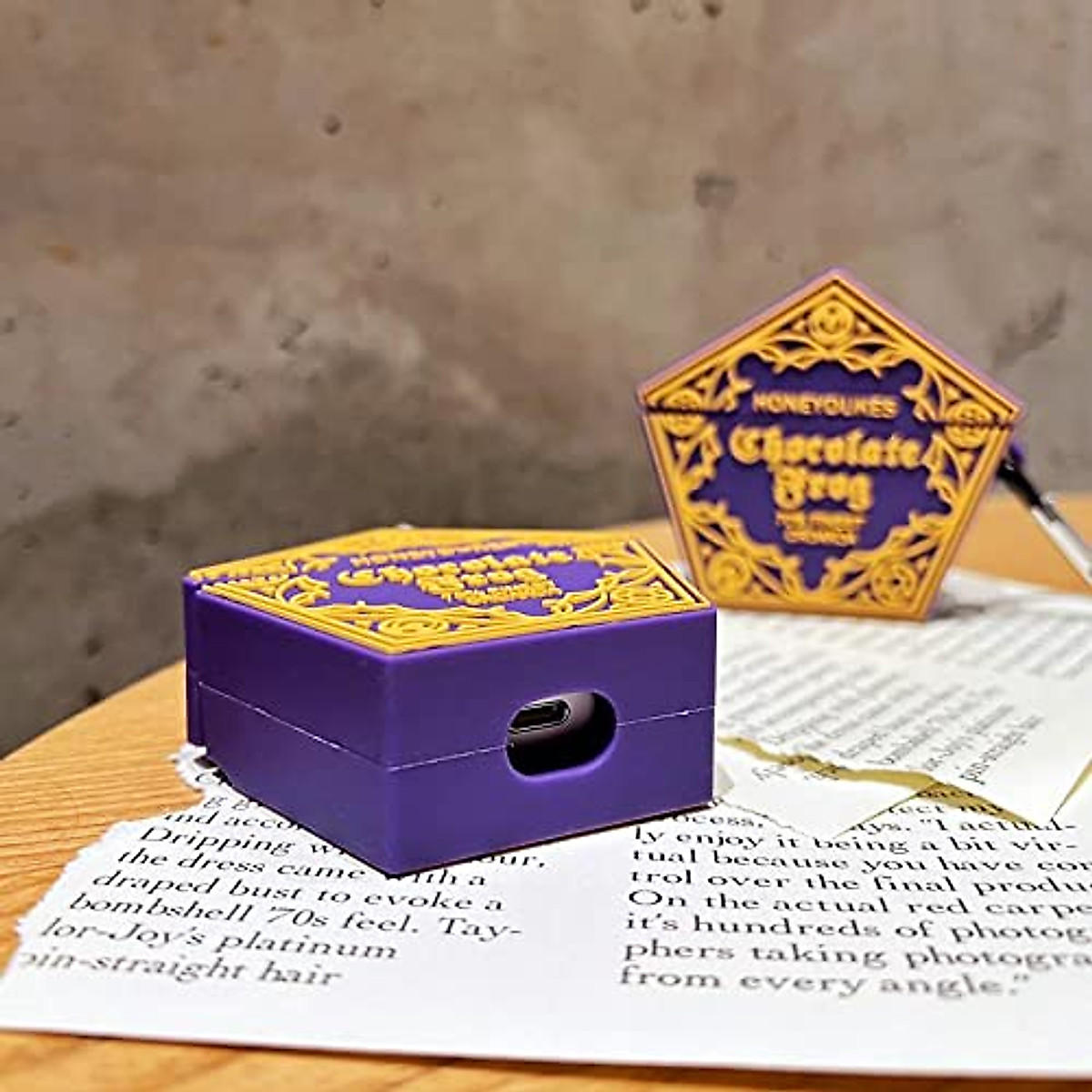 2023 Cute Airpod Case for Airpod pro, 3D Cartoon Kawaii Funny Chocolate Frog Airpod case Silica Gel Design, Accessories Keychain[Designed for Kids Girl and Boys] (Chocolate Frog Pro)