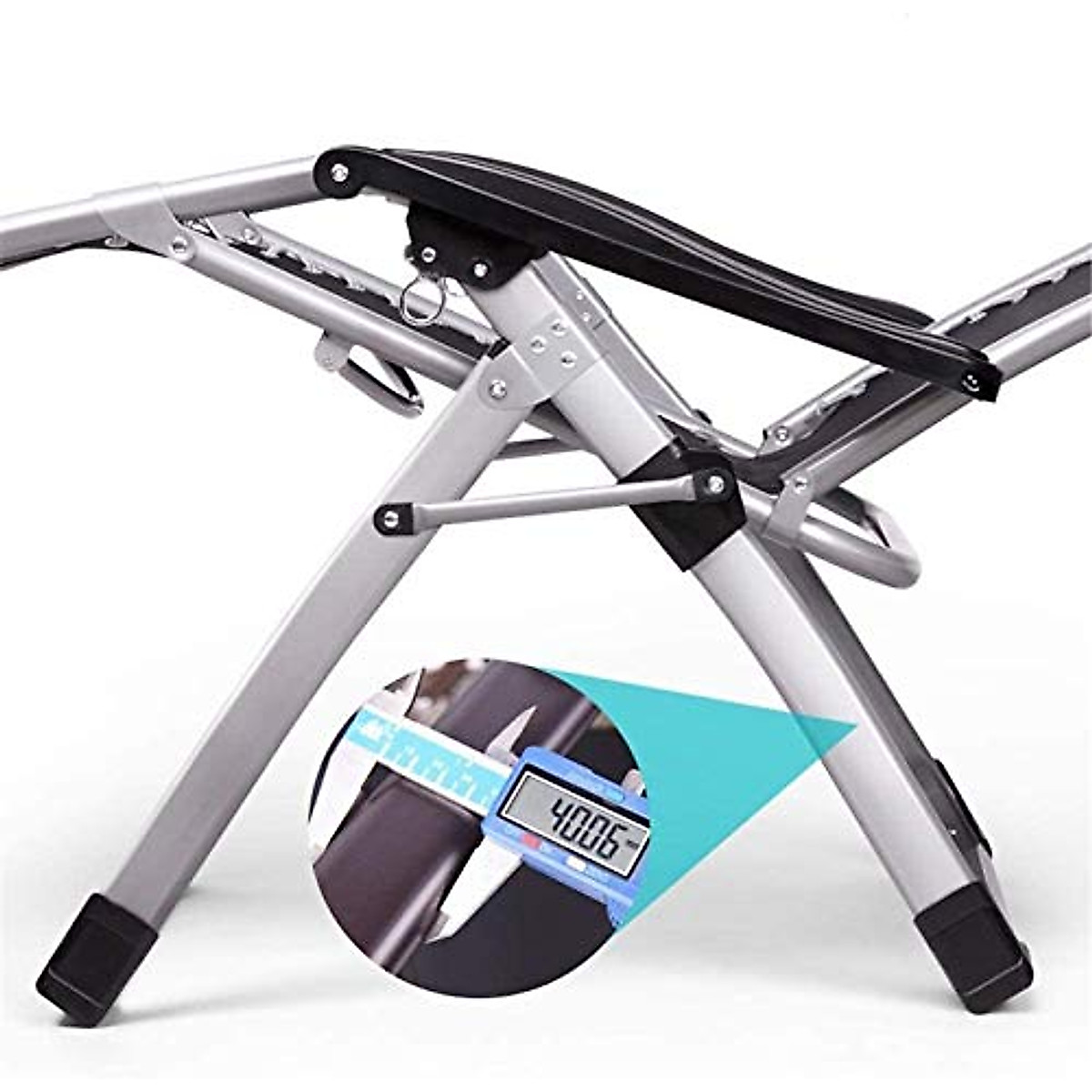 XZGDEN Lightweight Sun Lounger Camping Chairs Zero Gravity Reclining Garden Sun Lounger Chair with Adjustable Padded Headrest and Practical Cup Holder Portable Folding Recliner, Cushion Optional