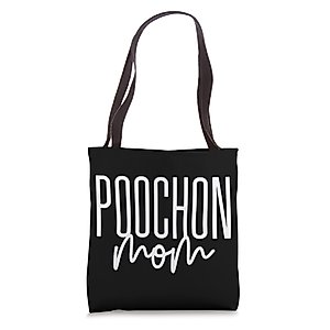 Poochon Mom Pet Poodle Bichon Frise Mix Dog Poochon Tote Bag