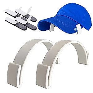 CAMNWAMN Hat Bill Bender, Hat Brim Bender, Hat Curving Band Tool, with Hat Sizing Reducer Tape - U.S. Patent Pending (2 Pack White)