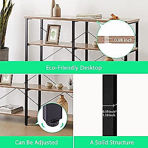 Coral Flower Washed Oak Square Side Shelf for Living Room, Wood and Metal Nightstand，End Table with Storage, Light oak