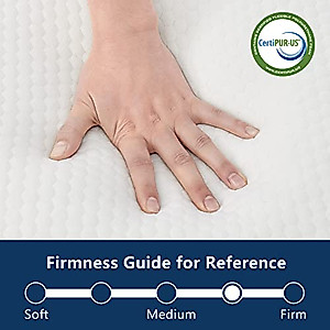 Molblly 3 inch Memory Foam Tri Folding Mattress, Portable Trifold Mattress Topper with Breathable & Washable Cover, Foldable Guest Bed for Camping, Small Twin - 25”x 75”x 3”