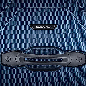 Traveler's Choice Maxporter II 30" Hardside Spinner Trunk Luggage, Expandable, Navy