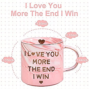 Mothers Day Gifts for Mom,Mom Gifts for Her Women Wife,Funny Gifts Novelty Gag Personalized Gifts Ideas,Graduation Gifts for Women on Birthday/Christmas/Valentine's Day Pink Marble Coffee Mug-12 OZ
