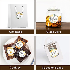 80 Bee Thank You Stickers, Bee Themed Baby Shower Decorations, Mommy to Bee Baby Shower Favor Label Decorations(2 Inch)