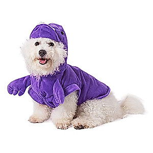 Mogoko Purple Dinosaur Dog Costumes Halloween Cosplay Pet Costume Dog Hoodie for Puppy Small Dog Cat Cute Cat Apparel Size XL