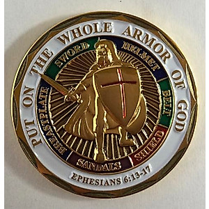United States Marine Corps Challenge Coin Put On TheWhole Armor of God
