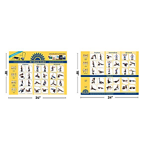 Full Body Vibration Poster Whole Body Vibration Plate Exercise Chart Workout Poster for Vibration Plate Exercise Machine