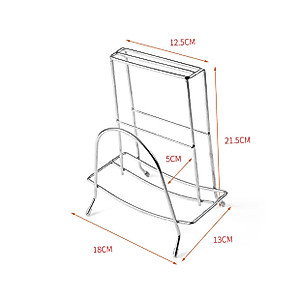 DOITOOL Kitchen Cutter Storage Metal Storage Rack 1pc Chopping Board Stand Stainless Steel Knives Cutlery Box Cutting Board Storage Kitchen Cutter Rack