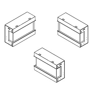 Amantii Stylish Cube 3-Sided Electric Fireplace