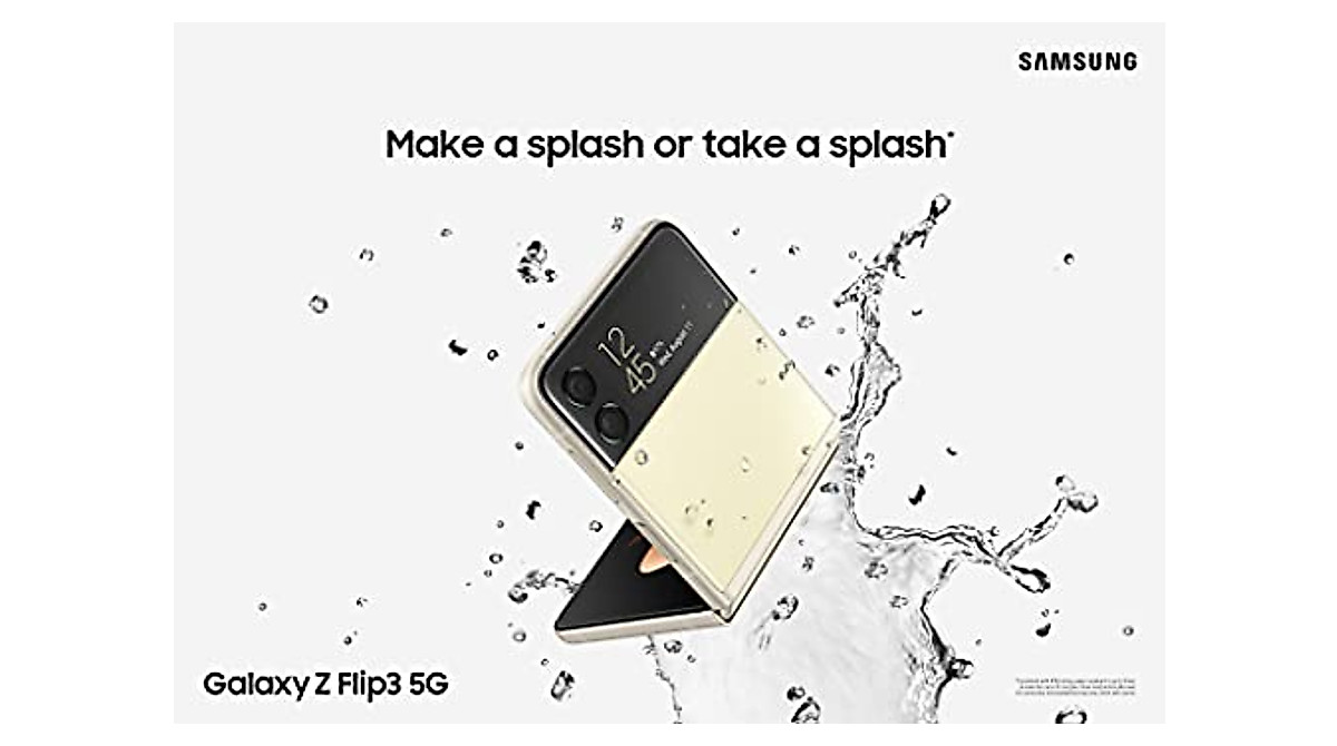 Samsung Galaxy Z Flip 3 5G - Compact Flex Mode Smartphone in Cream