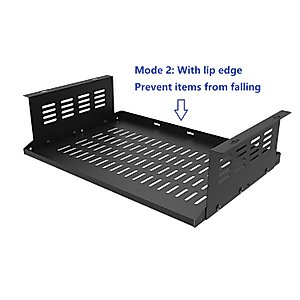 JINGCHENGMEI Under Desk Computer Mount for Small Form Factor SFF Computers and PCs, Product Using Space 17.3" x H 4" x D 12", Compatible with Playstation 4, PS4 Slim, PS4 Pro for Under Desk Gaming