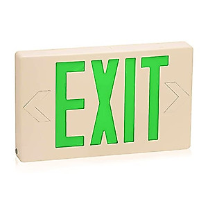 eTopLighting LED Exit Sign Emergency Light Lighting Emergency LED Light/Battery Back-up/Green Letter, AGG898