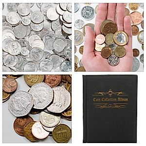 BESTOYARD Commemorative Coin Books Coin Collectors Gift Coin Organizer Book Coin Collecting Album Coin Collection Organizer Album Coin Collection Book Album Book for Coins In-line Skin